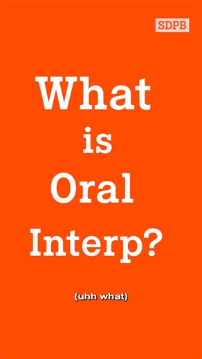 What is Oral Interp? SDPB asked the experts. | SDPB Sports