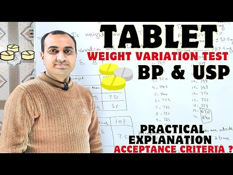Weight variation test for tablets | Acceptance criteria for weight variation