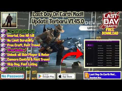 Last Day On Earth Update V1.45.0 Mod Menu Apk Unlock Premium,Skin Free Split Item & Inbox 999