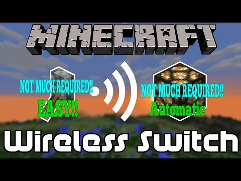 Minecraft Tutorial - How to make Automatic Light Switch EASY...