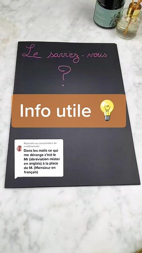 Astuce de Français : Abréviation de Monsieur