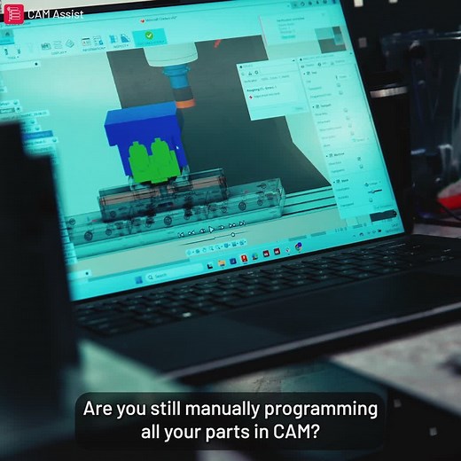 CloudNC on Instagram: "🔧 “Still spending hours programming your CNC machine?” 💻 “What if AI could do it in seconds?” ⚙️ “Meet CAM Assist – the CNC programmer’s secret weapon.” 🚀 “Less time coding, more time machining.” 👨‍🏭 “Save 1,000+ hours a year. Seriously.” ㅤ Tired of spending forever on toolpaths? CAM Assist generates CNC programs in seconds. ㅤ #CNC #CAMProgramming #AIinManufacturing #CAMAssist #MachinistLife #SmartFactory #cnc #cncmachine #cncmachining #cncmachinist #machinist #machin