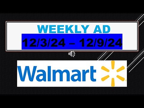 WALMART WEEKLY AD 12/3/24 - 12/9/24