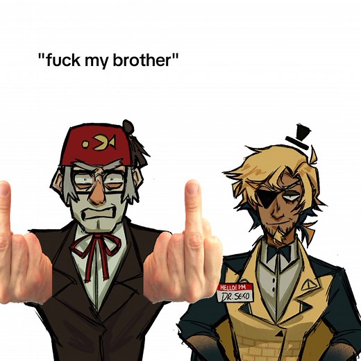 Drawing Bill Cipher and Ford Pines for the First Time