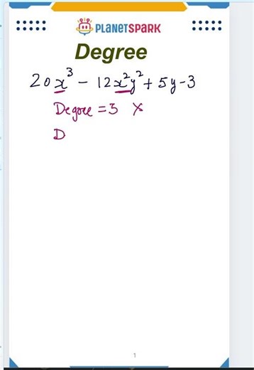 Degree of Polynomial | Class 8 Maths | Easy Trick in 1 Minute 🔥
