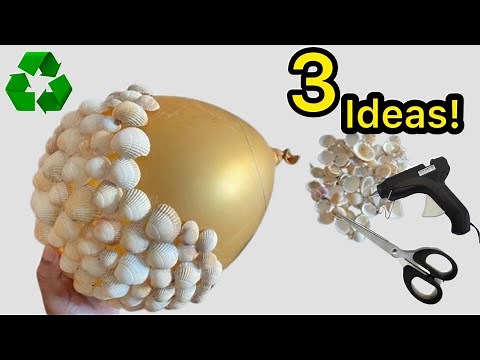 3 Easy Seashell Crafts | DIY Home Decoration Ideas with Seashells