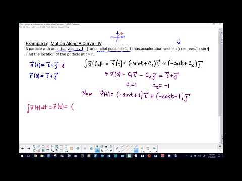AP Calculus BC - Finding the Position Vector