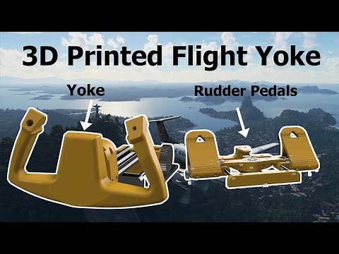 DIY 3D Printed Flight Yoke for 2020 Microsoft Flight Simulator