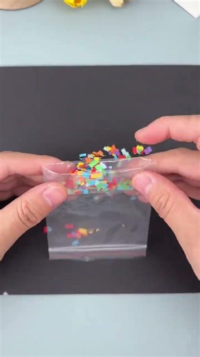 Teach you how to make fun fireworks with the sealed bags at home#Parent-child handicrafts#