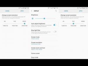 Samsung Galaxy S6 and S6 Edge - Change Screen Resolution?