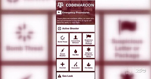 Code Maroon, safety alert app on Texas A&M campus