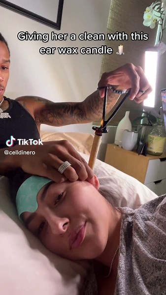 Have you ever tried a ear wax candle before? 🕯 @makeupjackyluvv