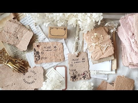 how to make paper plantable • handmade craft vlog [tutorial]