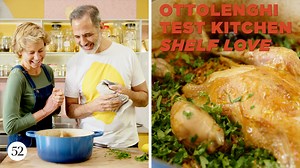 Food52 and OTK return with a luscious and lemony chicken with orzo, porcini, and cinnamon. Join Yotam Ottolenghi and Tara Wigley as they share a delightful recipe from the new OTK Shelf Love cookbook. Recipe here: https://f52.co/3g8xQ3i | Food52
