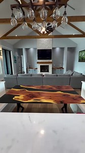 Full build coming soon from Grain Daddy Woodworking! I mean how cool is this 🤯 #epoxy #epoxyresin #rivertable #river #homedecor #woodworking #diy #build | Promise Epoxy
