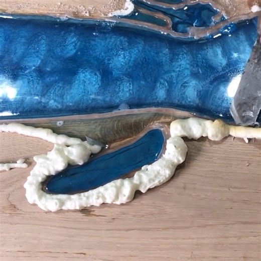 Flowing Elegance Crafting an Enchanting Epoxy Resin River Table | DIY & Crafts USA