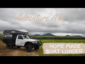 Home Made Boat Loader Using Car Winch, On Nissan Patrol Ute