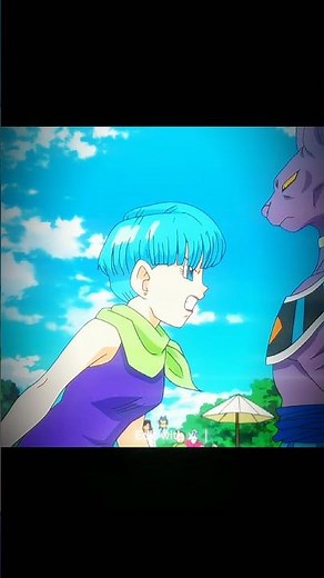 when bulma slap beerus vegeta anger #goku #dragoball #anime #vegeta #dragoball