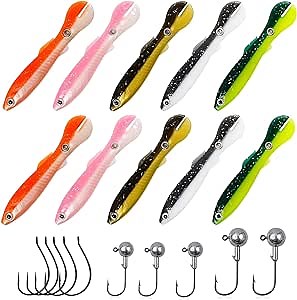 Soft Bionic Fishing Lure, Bionic Fishing Lure for Saltwater & Freshwater, Swimming Fishing Lure, Top Water Bass Lures Freshwater, Hopping Swimbait, Soft Loach Fishing Lures, Creative Realistic Lure