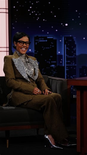 Jimmy Kimmel Live on Instagram: "@TeyanaTaylor’s mom had the best reaction to her being nominated for a Golden Globe!"