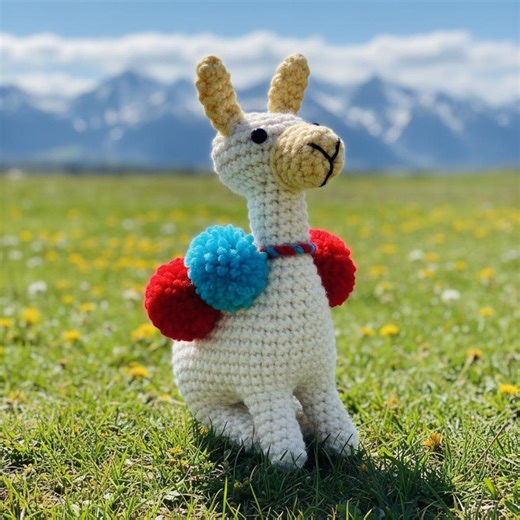 Llama Crochet Pattern | Amigurumi Farm Animal Toy (PDF Download - Etsy
