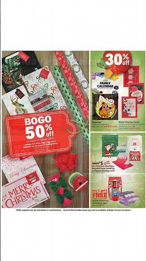 Meijer Holiday Deals 11/28 - 12/02