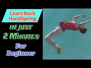 Learn Back HandSpring in Just 2 Minutes! | Gymnastics Tutorial for Beginners | Back Flip Tutorial