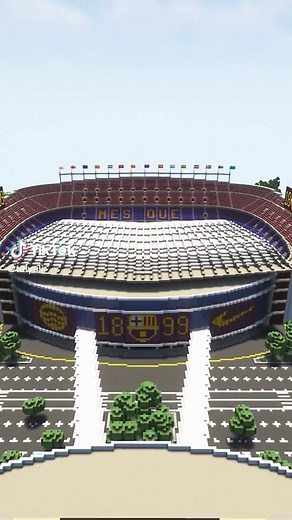 Build Camp Nou Stadium in Minecraft | Tutorial & Tips
