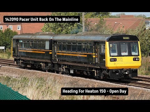 Class 142 Pacer Returns To The Mainline At Northallerton - For Heaton Depot Open Day