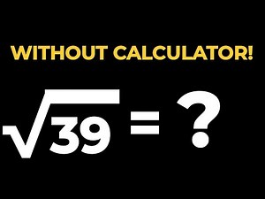 How to find square roots without using a calculator? | Easiest Way