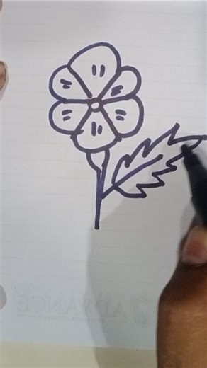 flower | easy to draw | shorts #shorts #drawing #easydrawing