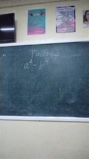 📣 MATH LESSON ALERT ‼️🔥💥 📣👋 Factor: a⁴ - b⁴. 🧑‍🏫,🔥 Let's learn how to completely factor polynomials using the difference of squares factoring technique! 🎒📒💚💛 Never end the day without learning something! Let's keep learning! 💚💛🧠 #mathematics #tutorial #math #fyp