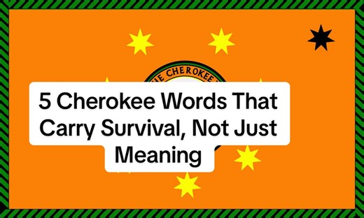 5 Cherokee Words That Carry Survival, Not Just Meaning Cherokee Nation Cherokee History Trail of Tears Cherokee Culture Native American History Southeastern Tribes Cherokee Language Indigenous Peoples of America Cherokee Traditions Pre-Colonial America Cherokee language basics Osiyo meaning Wado Cherokee Selu Corn Mother Cherokee immersion language #CherokeeHistory #NativeAmericanHeritage #IndigenousHistory #CherokeeLanguage #LanguageIsResistance
