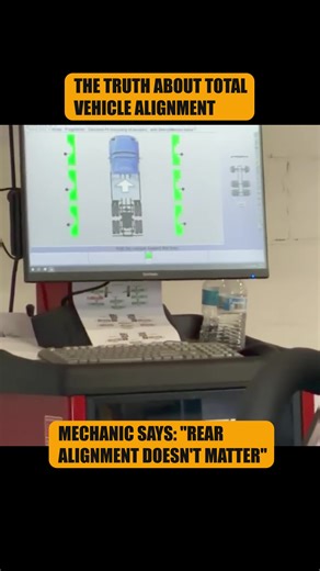 We all know the steer tires take a beating, but are you checking your drives? 🧐🛞 Watching a full 3-axle alignment getting dialed in. I always thought it was just a front-end game to keep the steering wheel straight, but they've got the sensors hooked up to the drives too. They even used a special "truck pusher" to roll the rig for compensation—pretty slick tool so the tech doesn't blow out a disc pushing a 20,000lb tractor. Controversial Take: The mechanic here said, "Even if the alignment is 