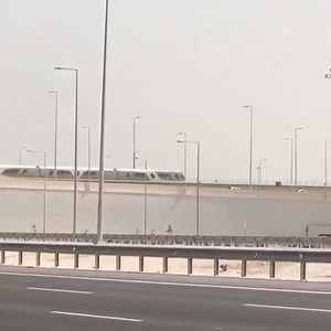 Doha Metro Red Line conducting a trial run- Video posted on Social Media. The Red Line runs for about 40 kilometres from Al Wakra in the south to Lusail in the north. | Gulf-Times