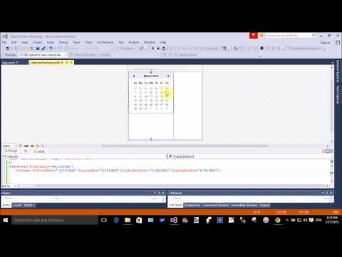 How to use calendar control in wpf