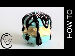 Chocolate Drip French Macarons Easy Small Batch Recipe