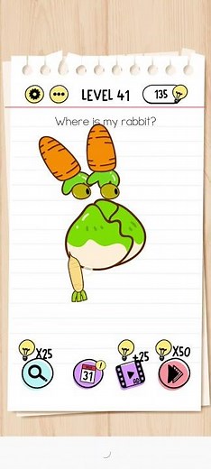 brain test level 41 - where is my rabbit || the blackout gaming ||