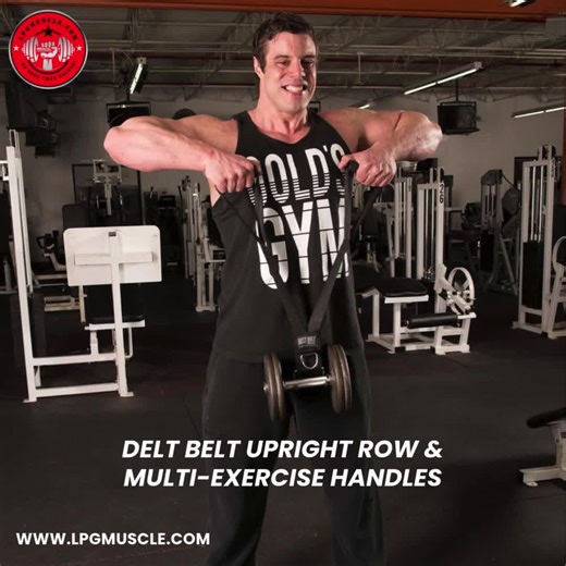 DELT BELT is a Legit Dumbbell & Upright Plate Row alternative. As it maximizes Shoulder Gains by terminating shoulder joint drama. As is common to Cable, Barbell, Olympic Plate & Dumbbell Upright Rows. Use DELT BELT for Pull Ups, Dumbbell Upright Rows, Cable Rows, Curls, Pushdowns, Extensions, Lat Rows, Ab Straps, etc Order here: https://lpgmuscle.com/products/delt-belt-upright-plate-row-alternative-ab-straps | LPGmuscle.com