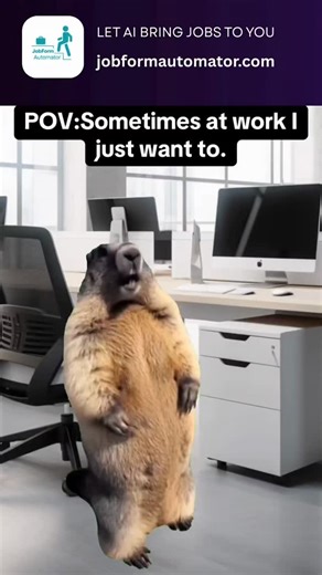 Jobform Automator on Instagram: "POV: Sometimes at work I just want to disappear for 5 minutes and come back calm 😭😂 👉 Created by Jobform Automator – Ai tool that saves time by automating job forms and applications. Check it out here website: www.jobformautomator.com Join Us WhatsApp community: https://chat.whatsapp.com/Ibwbi3frtKJBYgprRq66Mz?mode=wwt #funny #memes #comedy #instadaily #tatasierra Disclaimer: Credit to the original creator. I don’t own the rights to this content. Shared for en