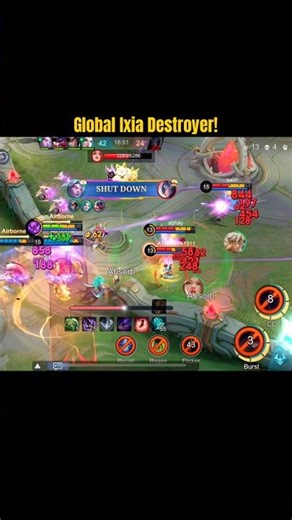 MLBB Ixia Overpowered Burst! Global Ranking Gameplay