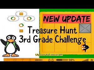 Treasure Hunt - 3rd Grade ST Math Challenge With JiJi The Penguin
