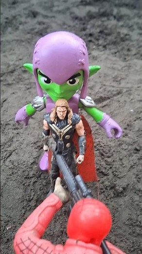 Avengers Superhero Action Figures SPIDER-MAN CAPTAIN AMERICA IRONMAN HULK vs GUN #shorts #marvel