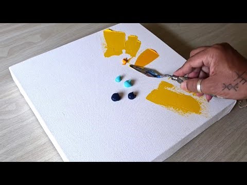 Colorful Abstract Painting Demo / Acrylic Painting / Step By step