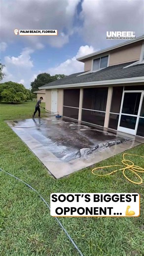 Watch Ryan transform this dirty driveway into a satisfying clean with expert pressure washing!