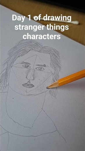 drawing steve from STRANGER THINGS.