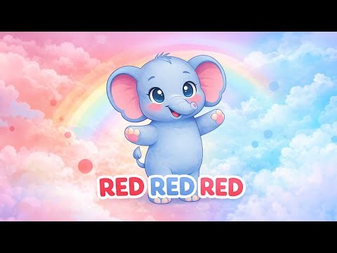 Red Red Red | Colors Sing Along for Toddlers | Loopalong