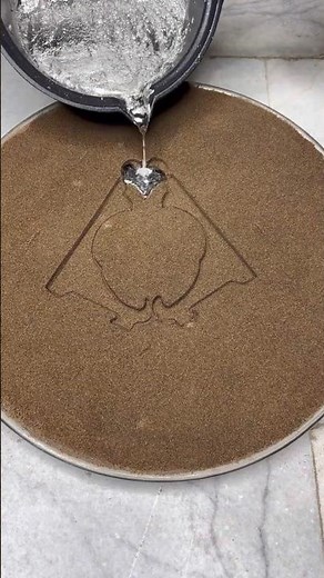 Lead Casting Process – Heart Mold | Industrial Metalwork Tutorial #art #moltenlead #industrialart