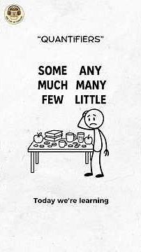 👉 Quantifiers in English | Some, Any, Much, Many, Few, Little Explained Simply! #learnenglish