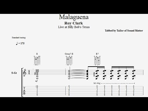 Roy Clark - Malaguena Guitar TAB